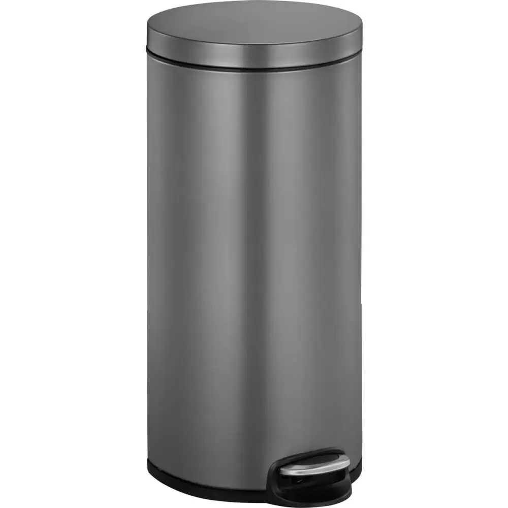 Pedalspand, EKO Serene, platinum, rustfrit stål, 1-rums, 30 l, med ...