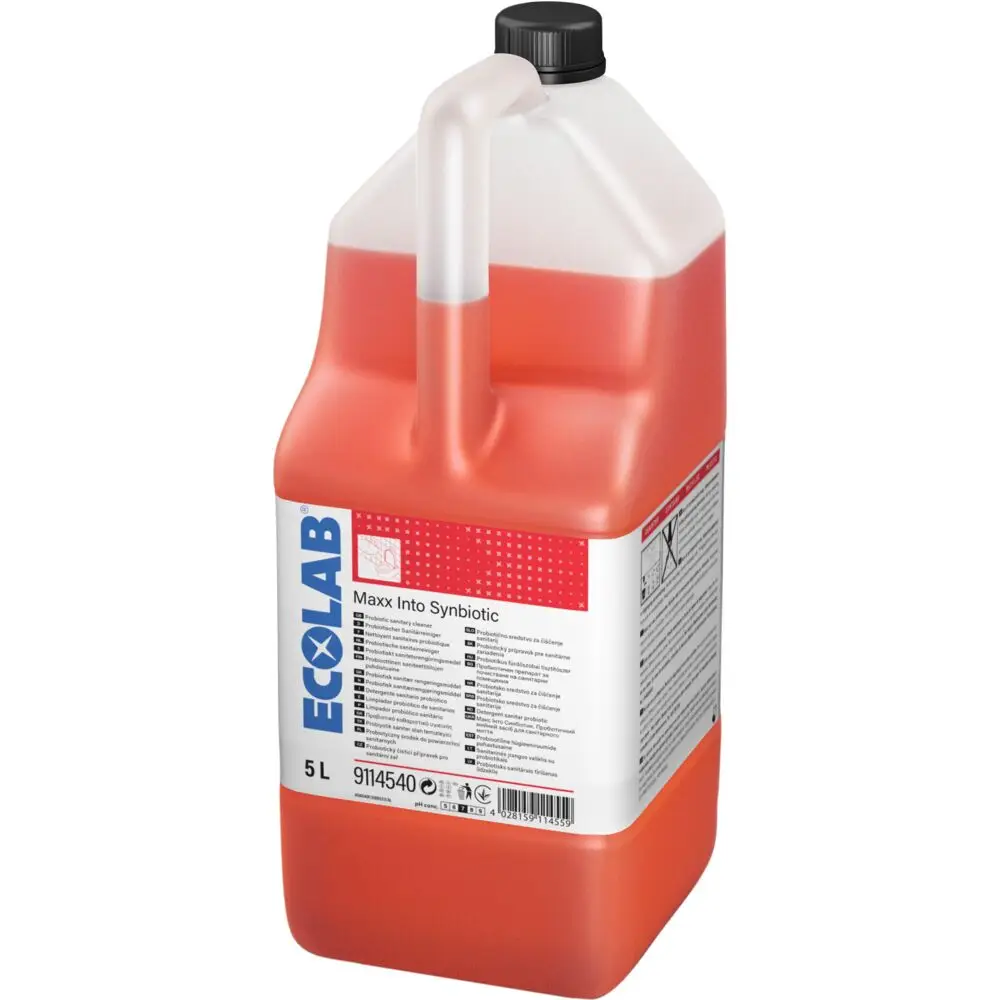 Sanitetsrengøring, Ecolab MAXX Into Synbiotic, 5 l, sur/kalkhæmmende ...