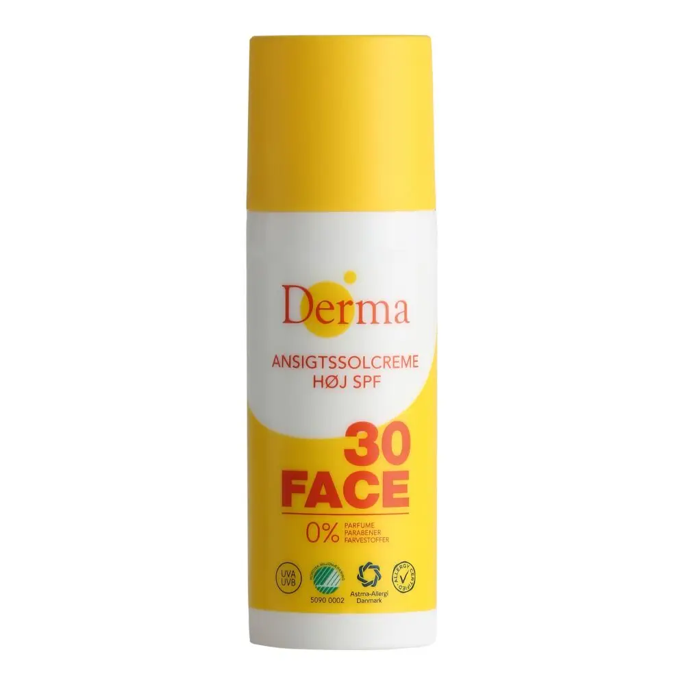 Solcreme Derma Sun 50 ml SPF 30 - 6 stk - Køb billigt på Grafical.dk