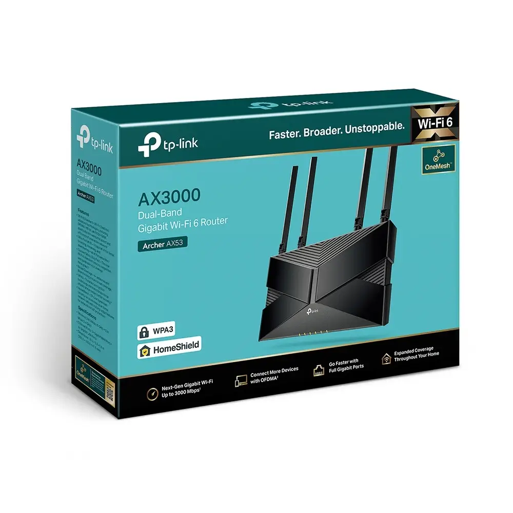 Router TP-Link Archer AX53 AX3000 Dual-Band Wi-Fi 6 - Køb billigt på ...