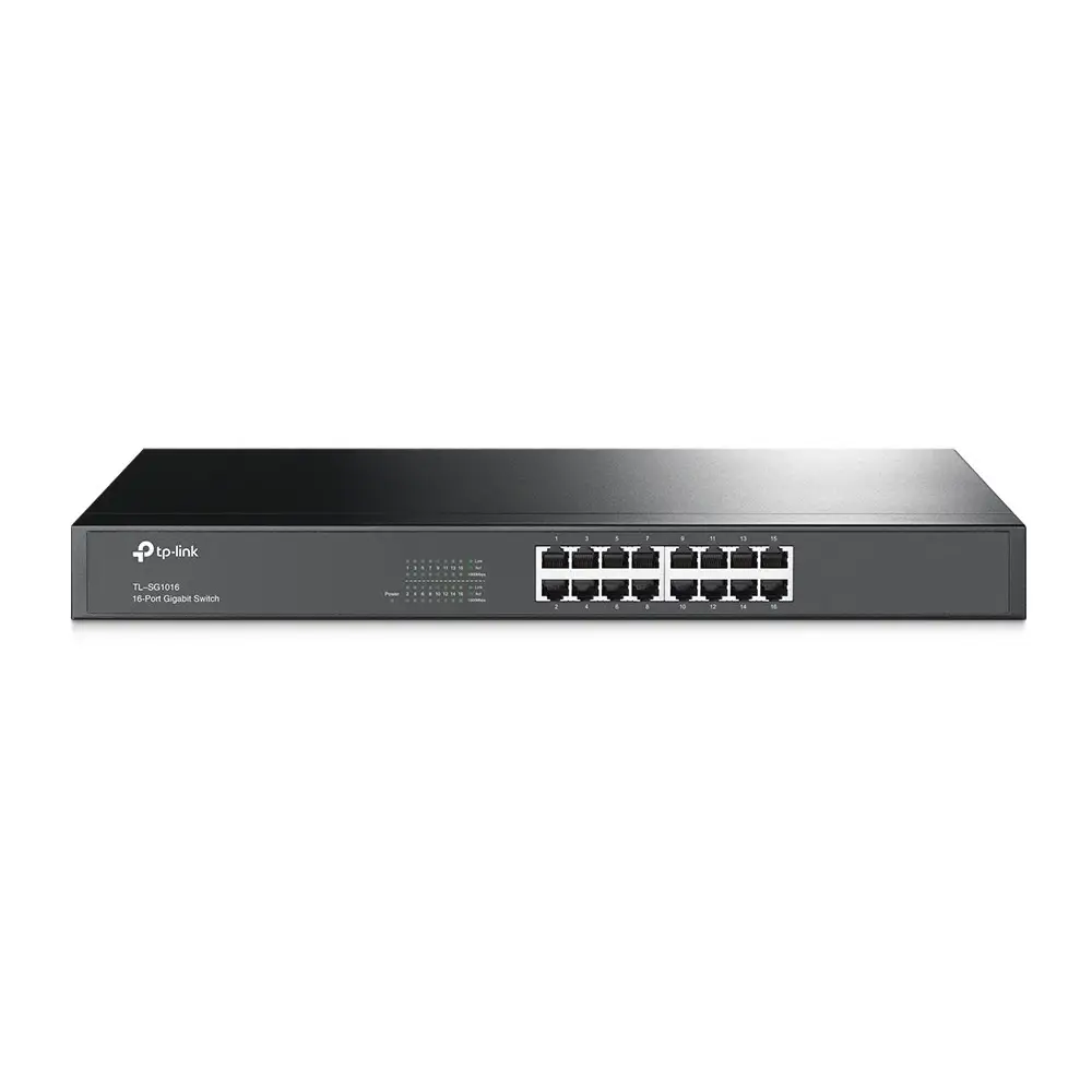 Switch TP-Link TL-SG1016 16-Port Gigabit Switch, sort - Køb billigt på ...