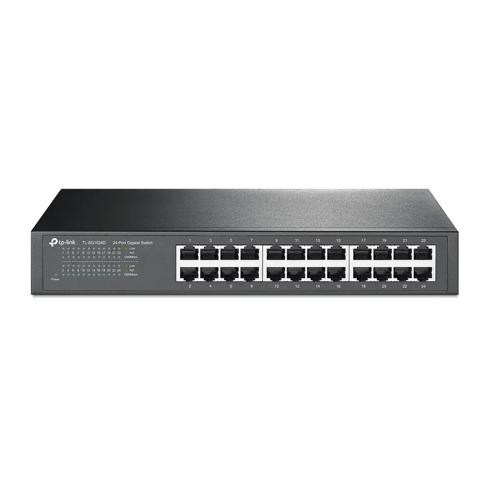 Switch TP-Link TL-SG1024D 24-Port Gigabit Switch, sort - Køb billigt på ...