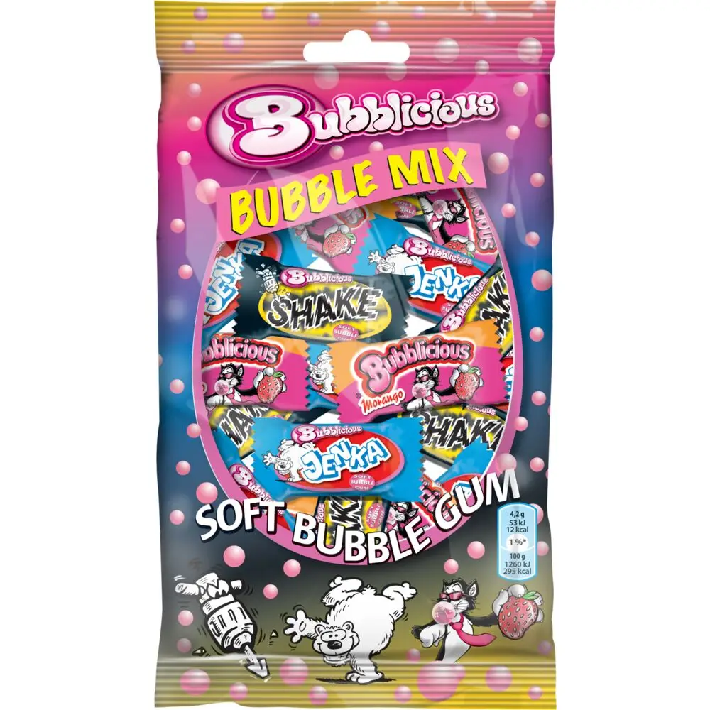 Tyggegummi, Bubblicious Mix, 23 stk pr. pakke - 15 pakker - Køb billigt ...