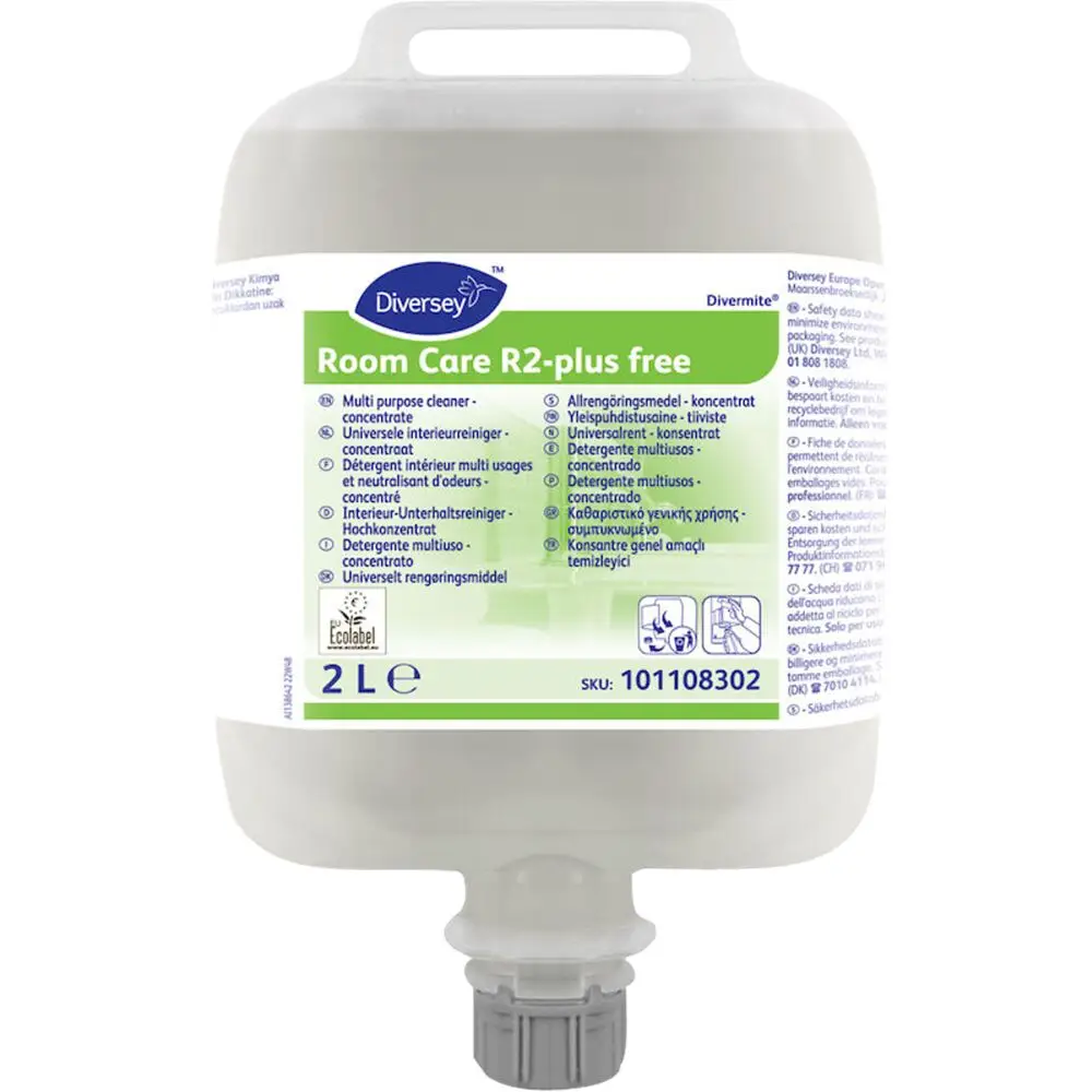 Universalrengøring - Diversey Room Care R2-plus Free 2L - Uden parfume ...