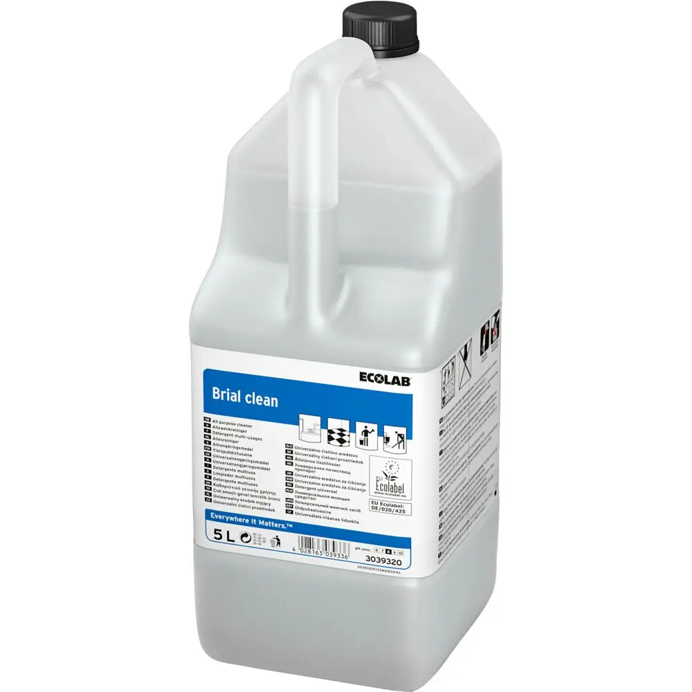 Universalrengøring Ecolab Brial clean 5 L uden farve og parfume - 2 stk ...