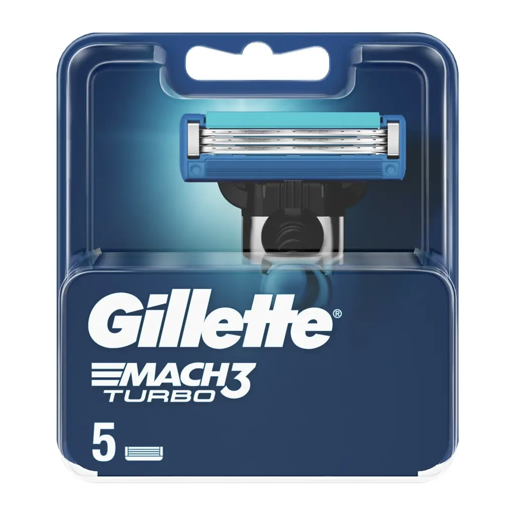 Barberblade Mach3 Turbo 5 stk » Køb online hos LINDS.dk