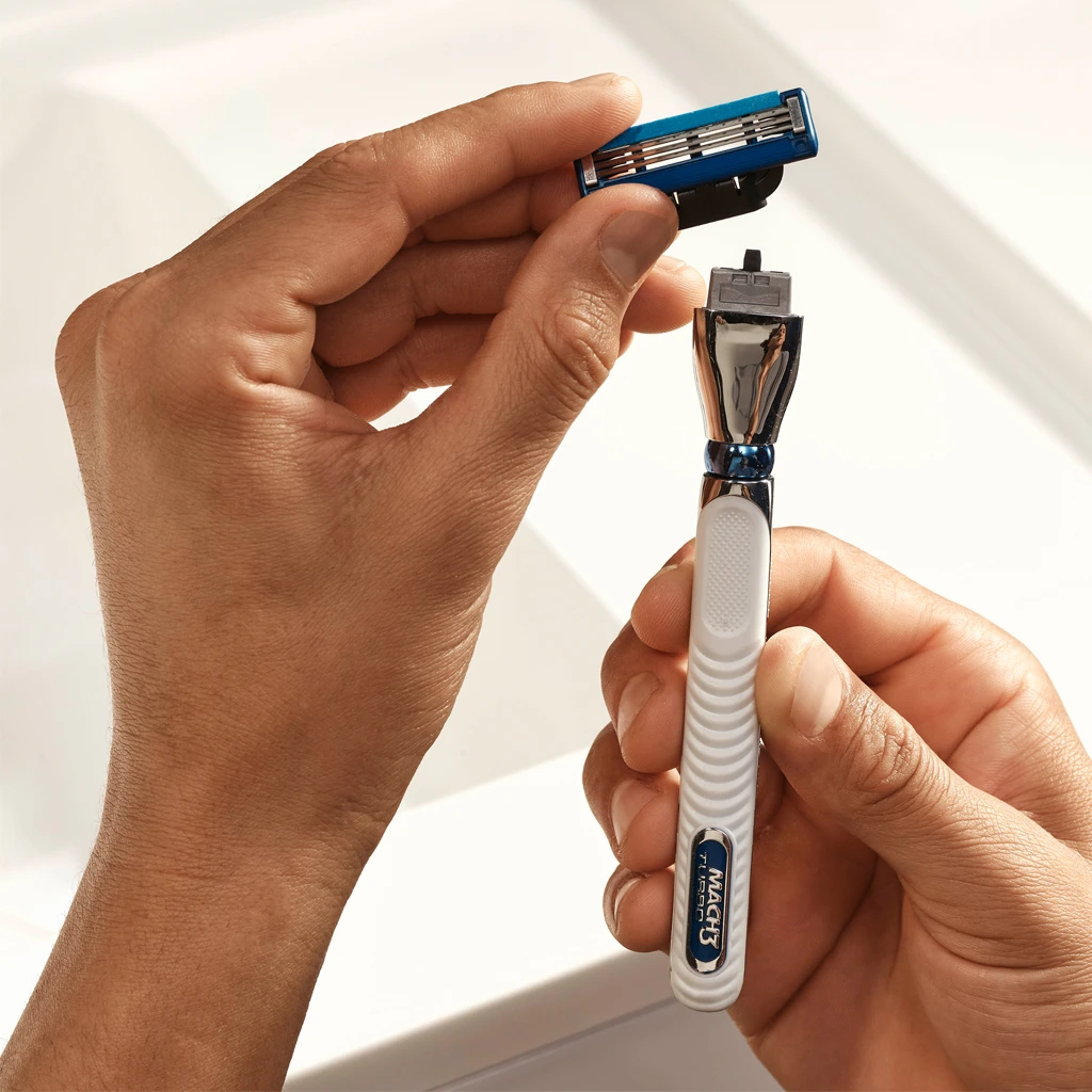 Barberblade Mach3 Turbo 5 stk » Køb online hos LINDS.dk