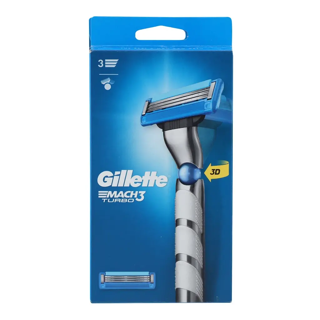 Barberskraber - Gillette Mach3 Turbo Razor, 1 stk