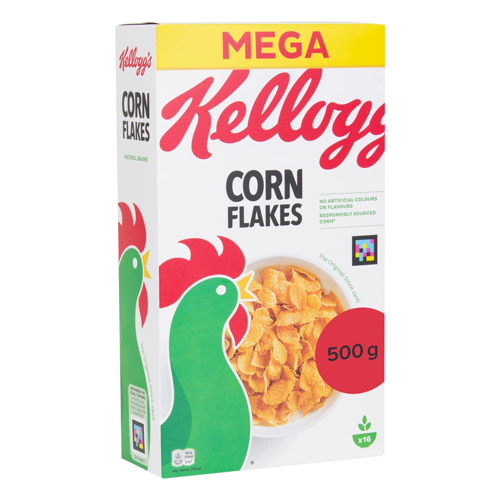 Cornflakes Kellogg's MEGA 500 gr » Køb online hos LINDS.dk