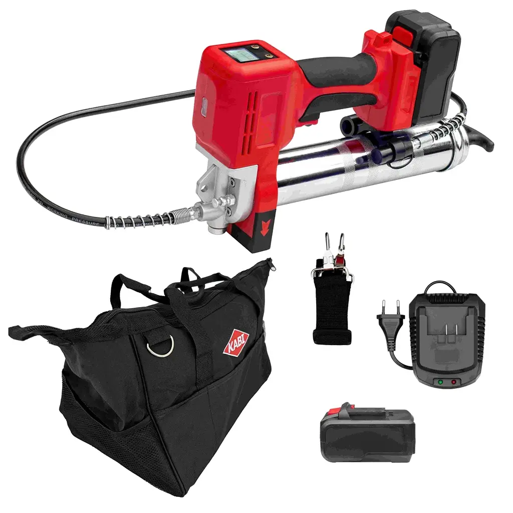 Fedtpresser KABI Akku 21V m/ lader og 1 batteri