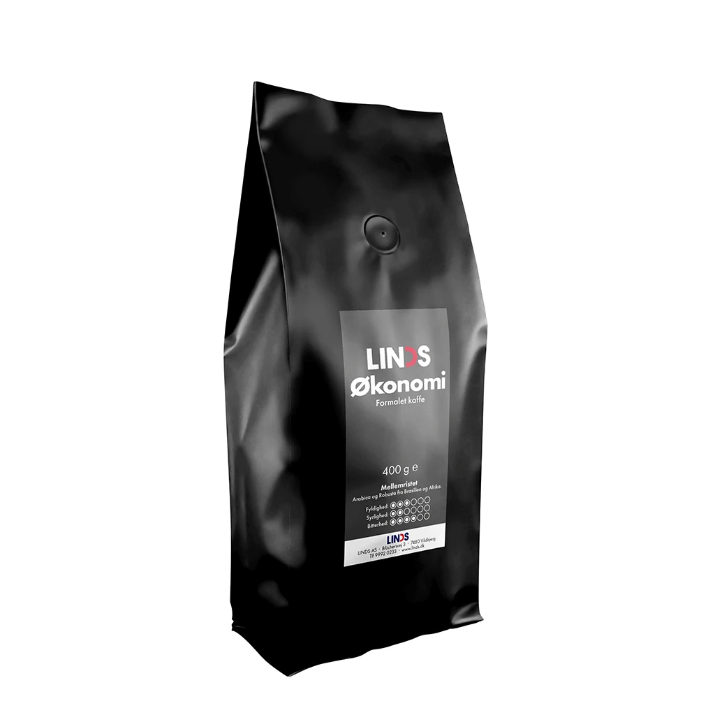 Kaffe LINDS Økonomi 400 gr » Køb online hos LINDS.dk