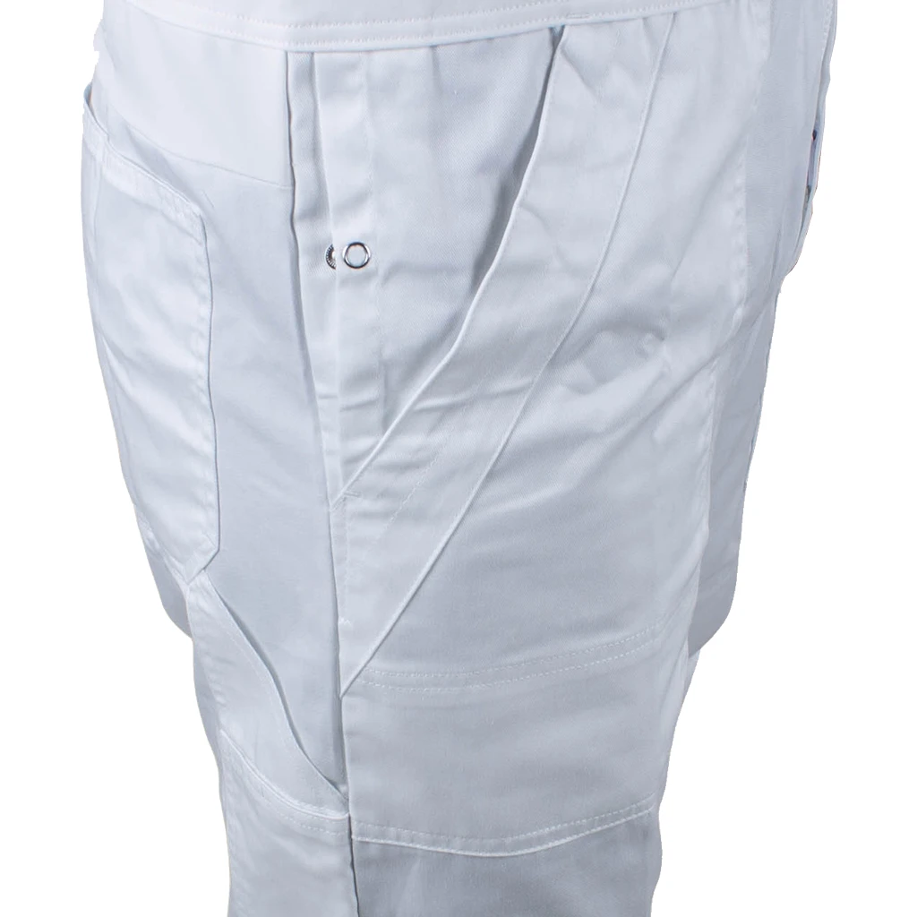 Kedeldragt LINDS stretch hvid | Ekstra slidstærk og bevægelsesfrihed