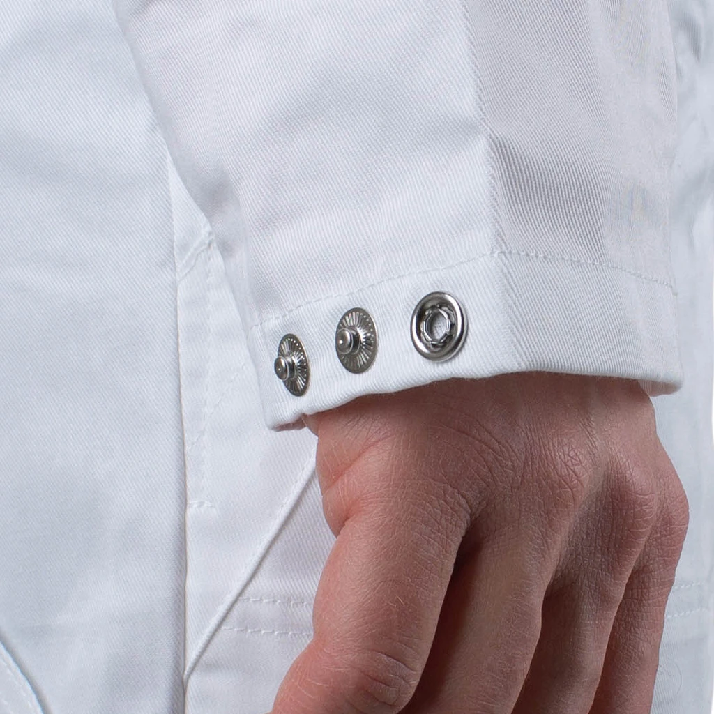 Kedeldragt LINDS stretch hvid | Ekstra slidstærk og bevægelsesfrihed