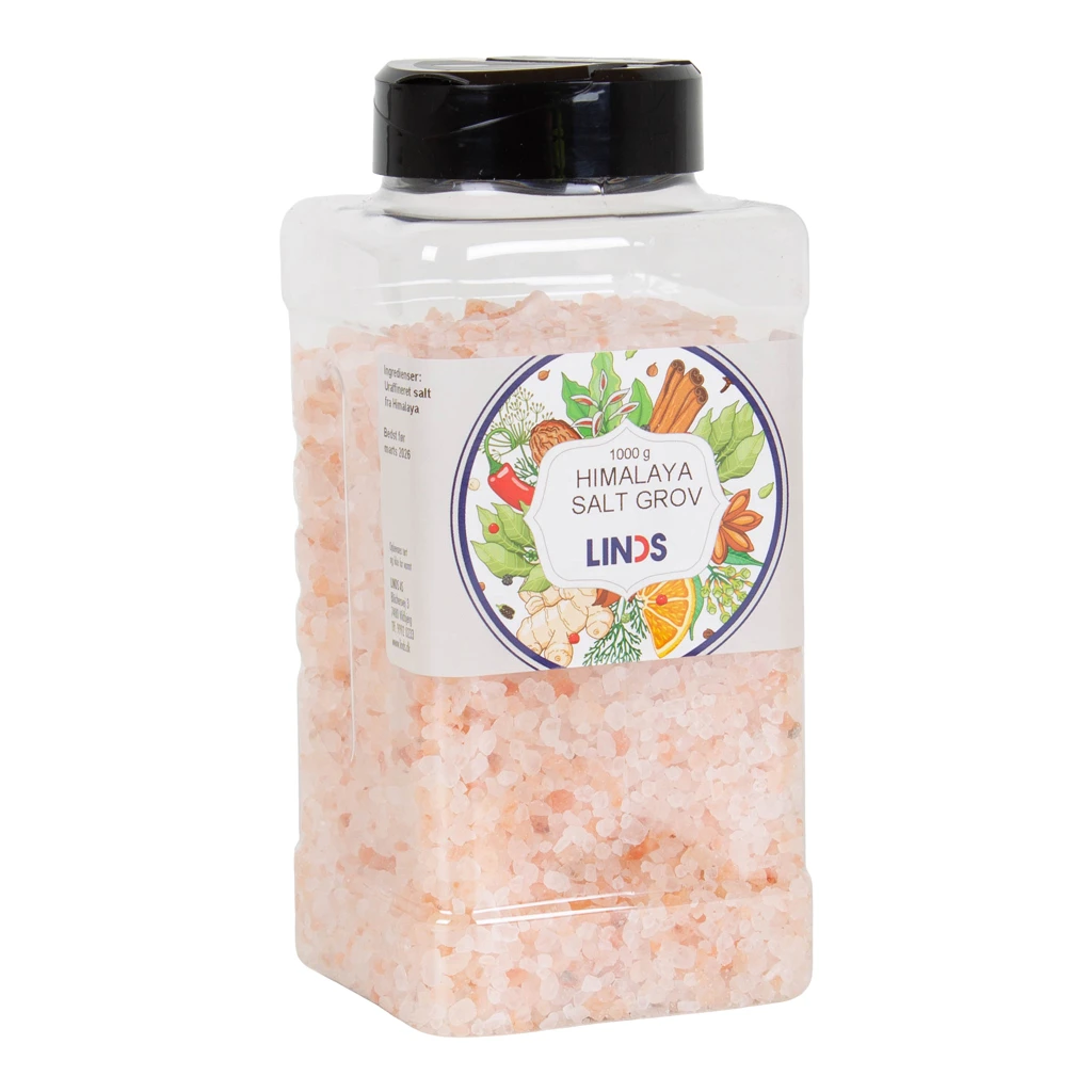 Krydderi LINDS Himalaya Salt Grov 1000 gr | Køb online på LINDS.dk