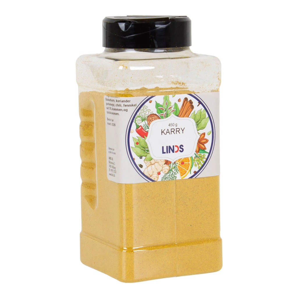 Krydderi LINDS Karry 450 gr | Køb online hos LINDS.dk