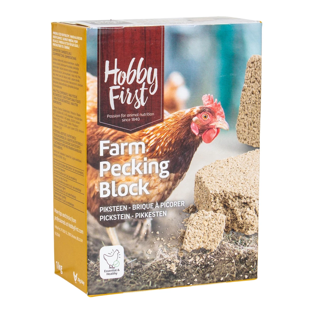 Mineralblok høns Hobby First Farm Picking Block, 1 kg