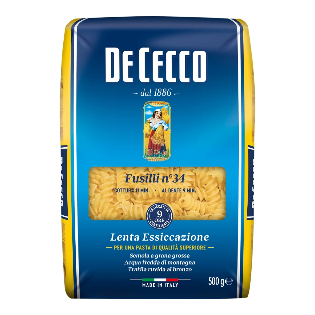 Pasta skruer De Cecco 500 gr » Køb online hos LINDS.dk