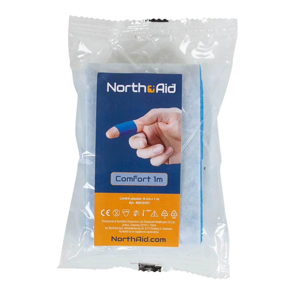 Plaster Comfort North Aid, 6 cm x 1 mtr | Limfrit og vandafvisende