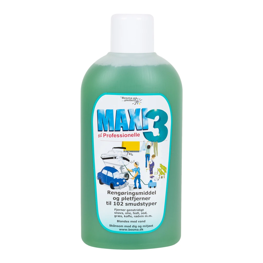 Rensemiddel Maxi3 All-round, 1 ltr | Fjern fedt, sod, olie og kaffe