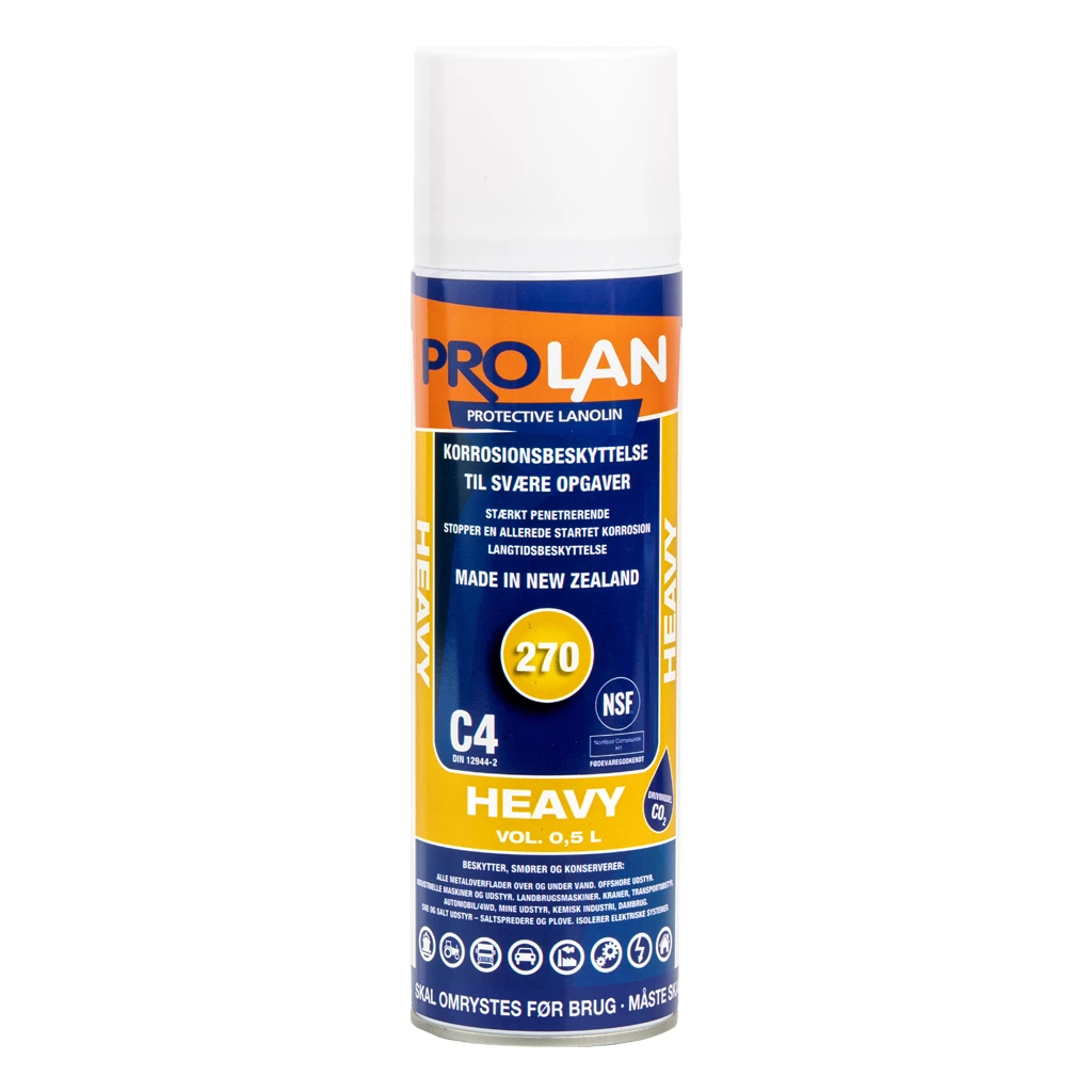 Rustbeskyttelse ProLan 270 Heavy spray, 500 ml