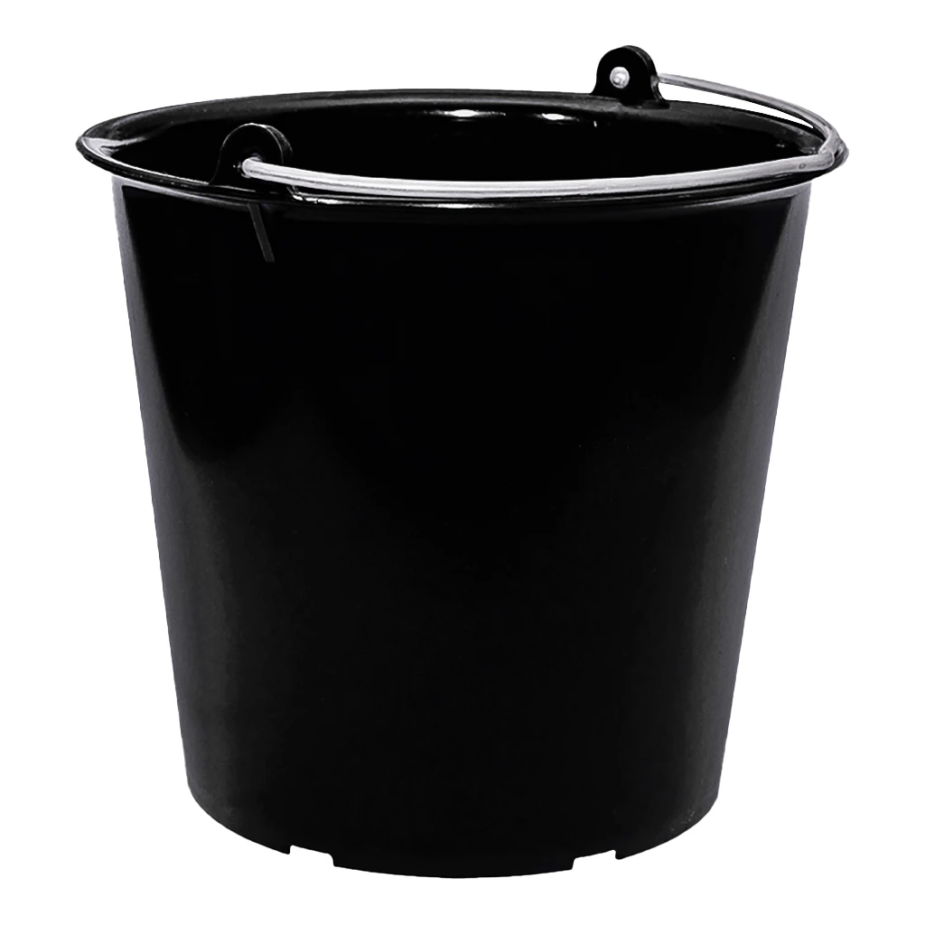 Spand fødevaregodkendt sort, 12 liter | Spand i kraftig plast