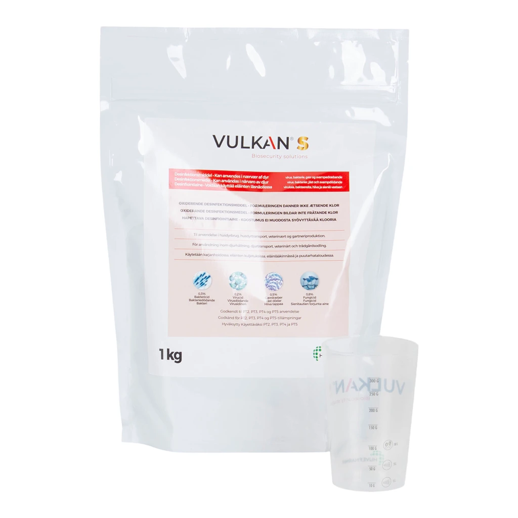 Stalddesinfektion Vulkan S, 1 kg » Køb online hos LINDS.dk
