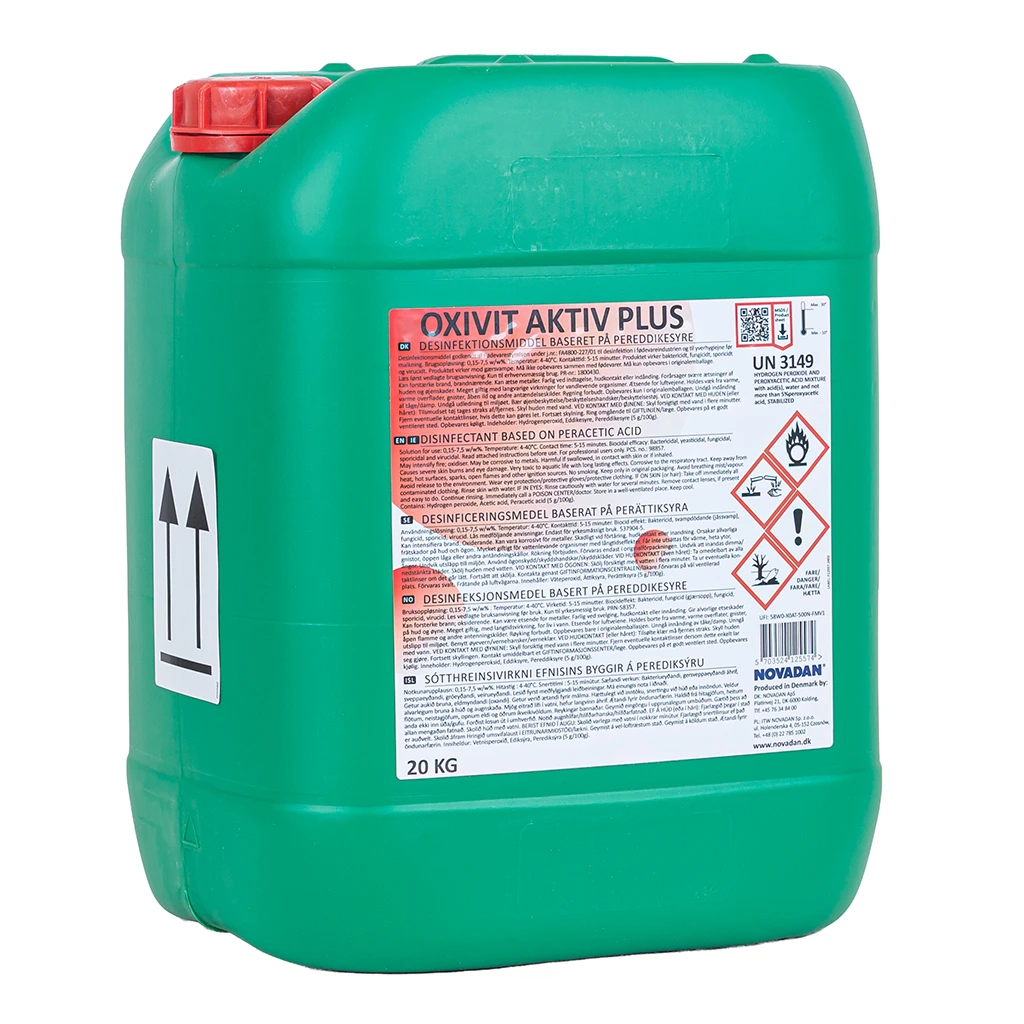 Oxivit Aktiv Plus 20 kg | Desinfektion baseret på pereddikesyre