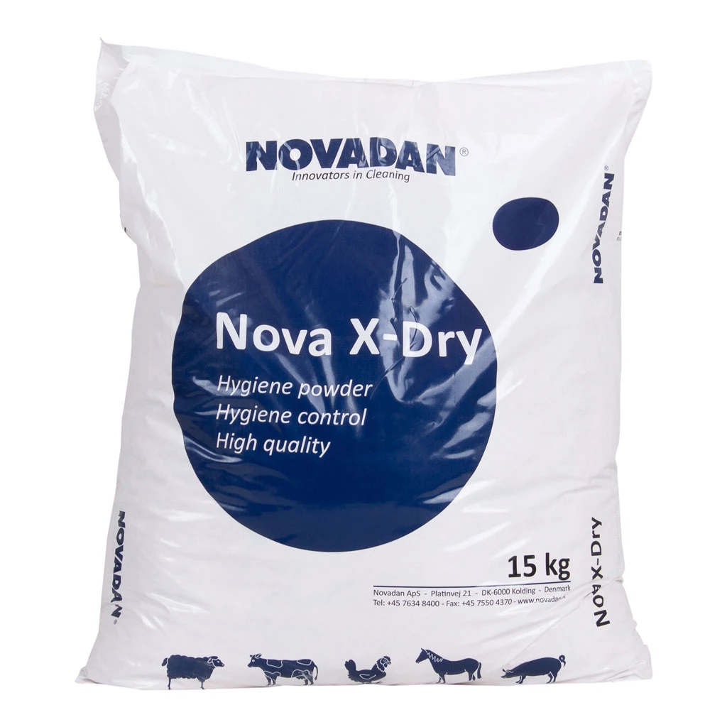 Hygiejnepulver Novadan Nova X-Dry 15 kg | Forbedre staldmiljøet