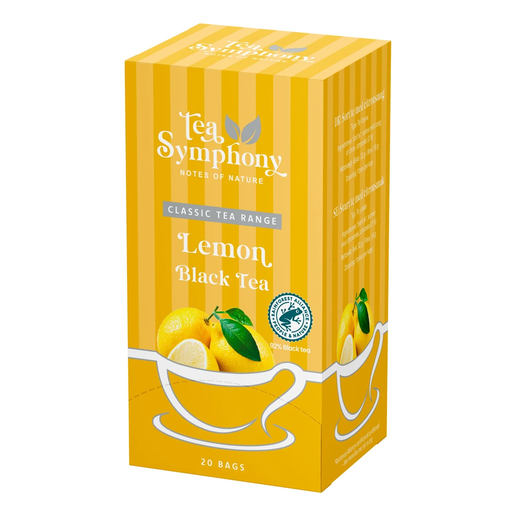 Te Tea Symphony Lemon Black Tea, 20 breve