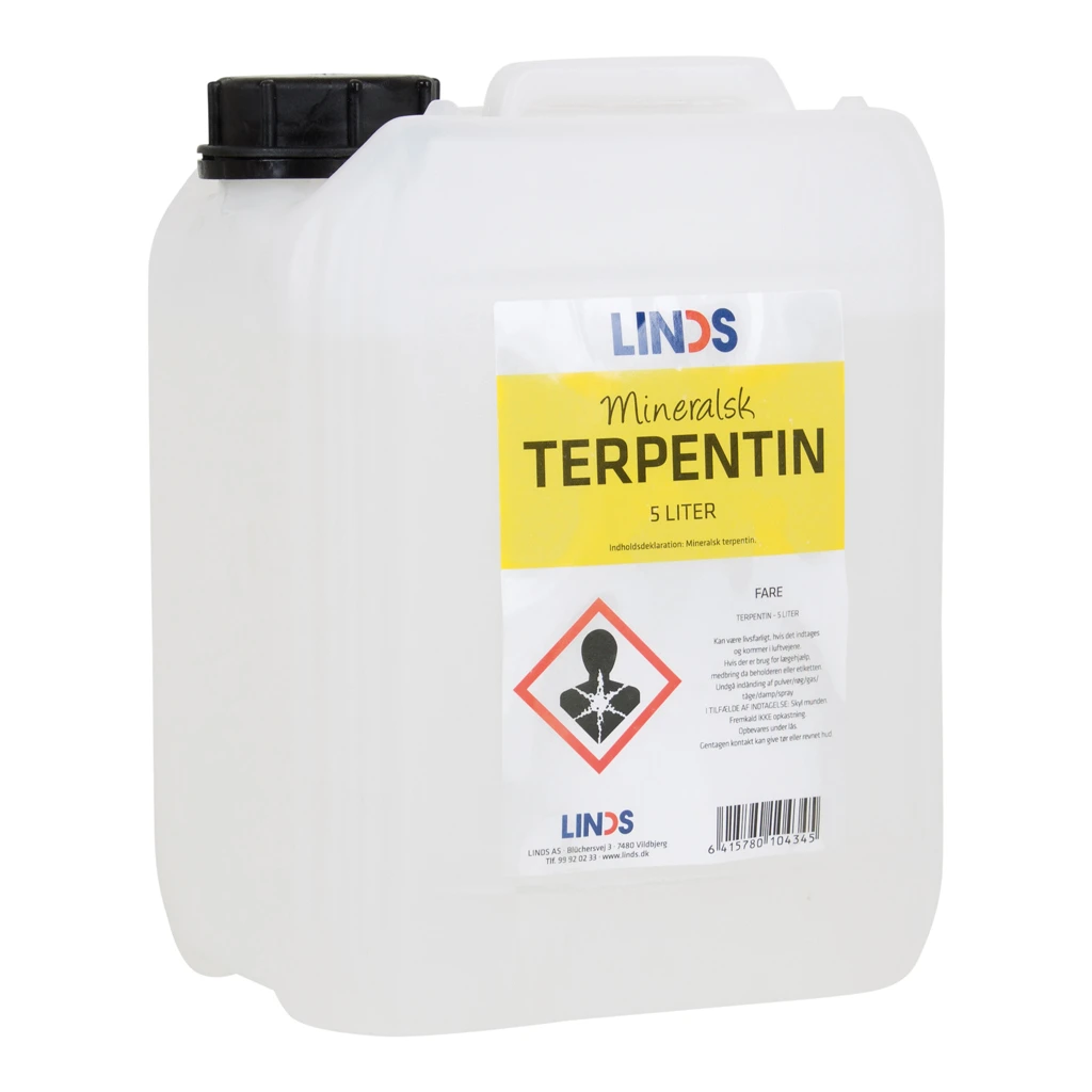Terpentin 5 liter | Mineralsk terpentin er fremstillet af stenkul