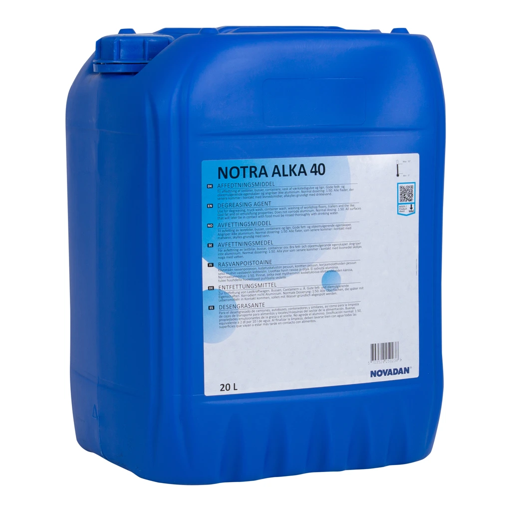 Transportrens Notra Alka 40 | 20 liter affedtningsmiddel