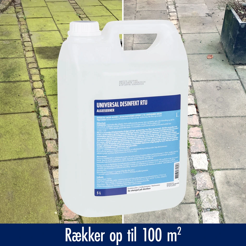Universal Desinfekt RTU, 5 ltr | Effektiv klar-til-brug algefjerner
