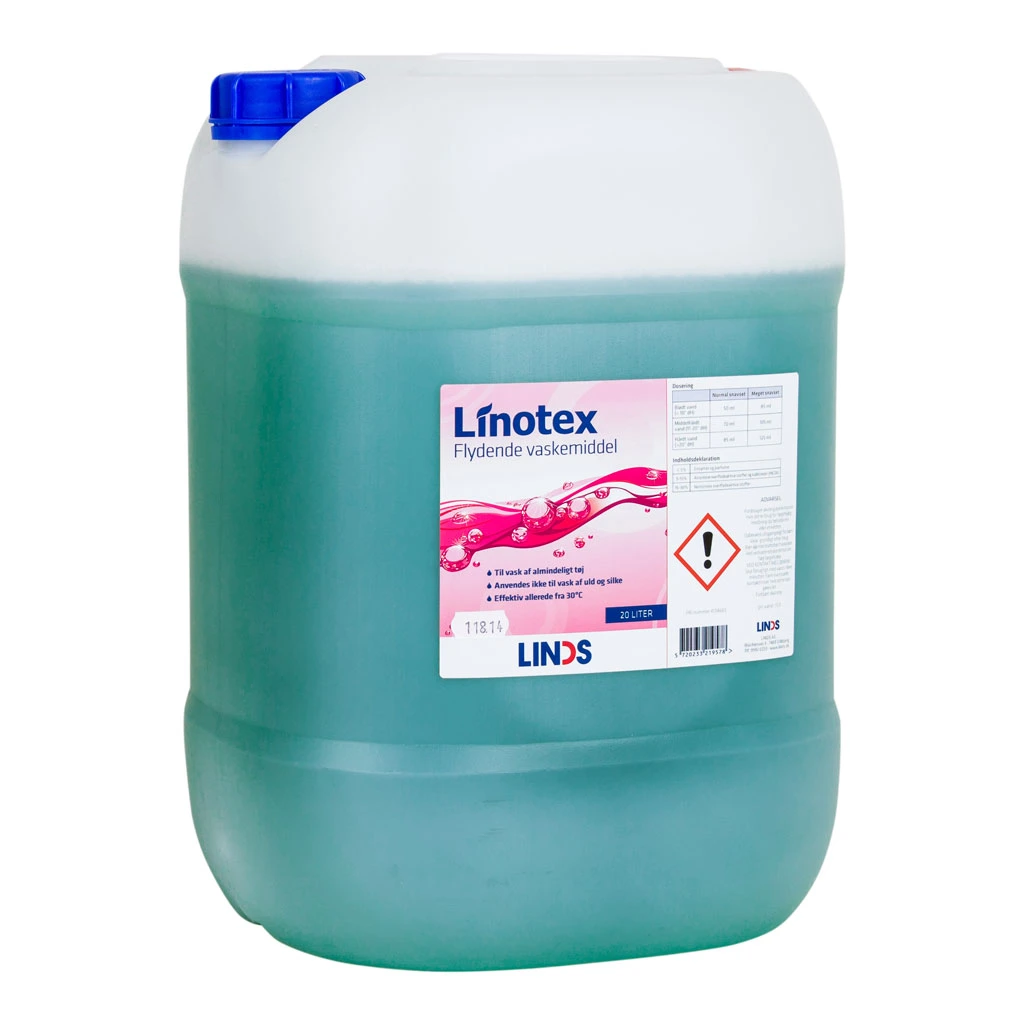 Vaskemiddel Linotex 20 ltr | Velegnet til dit kulørte og sorte tøj