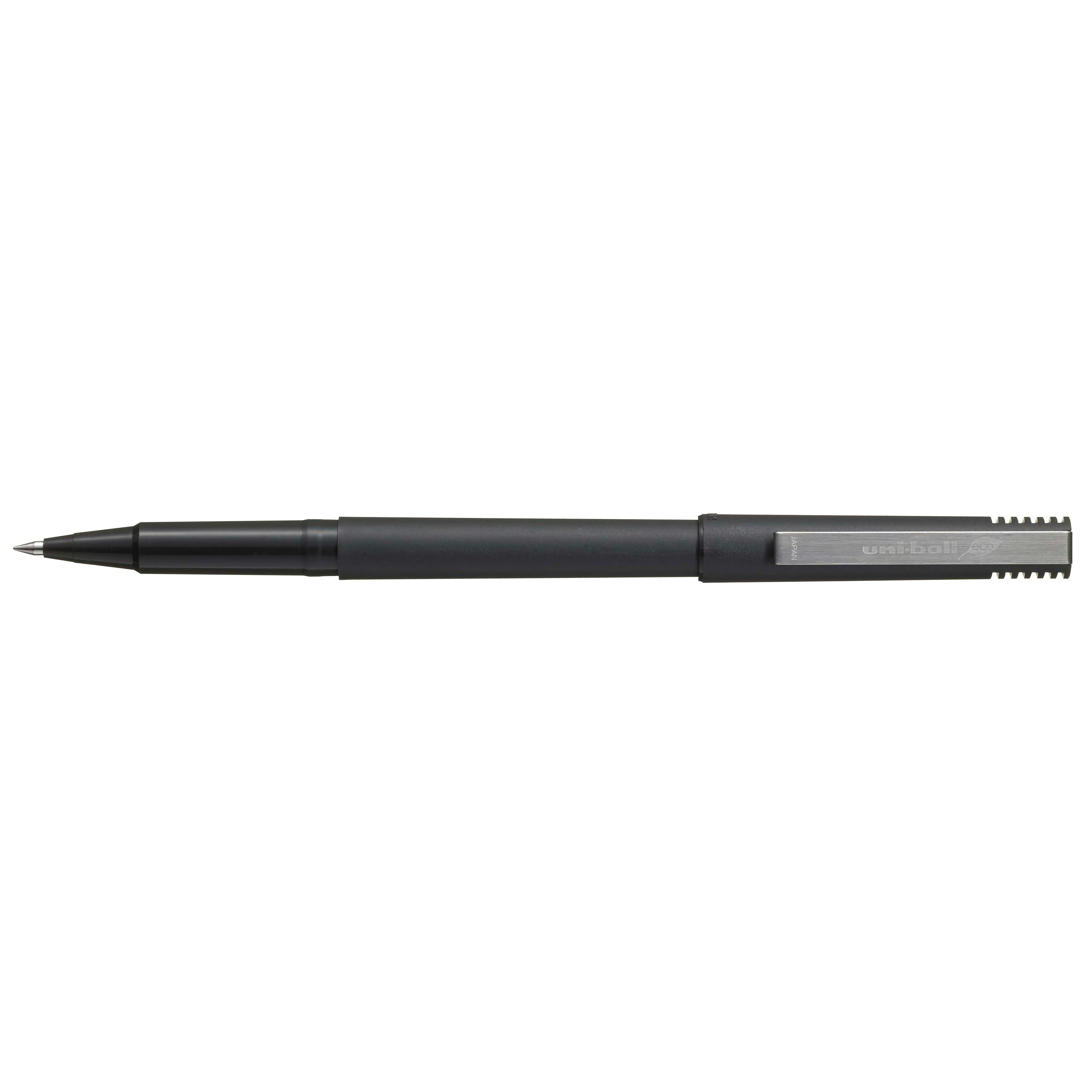 Uni-ball Eco Micro UB-120-46 - Sort rollerpen 0,3 mm streg - 12 stk ...