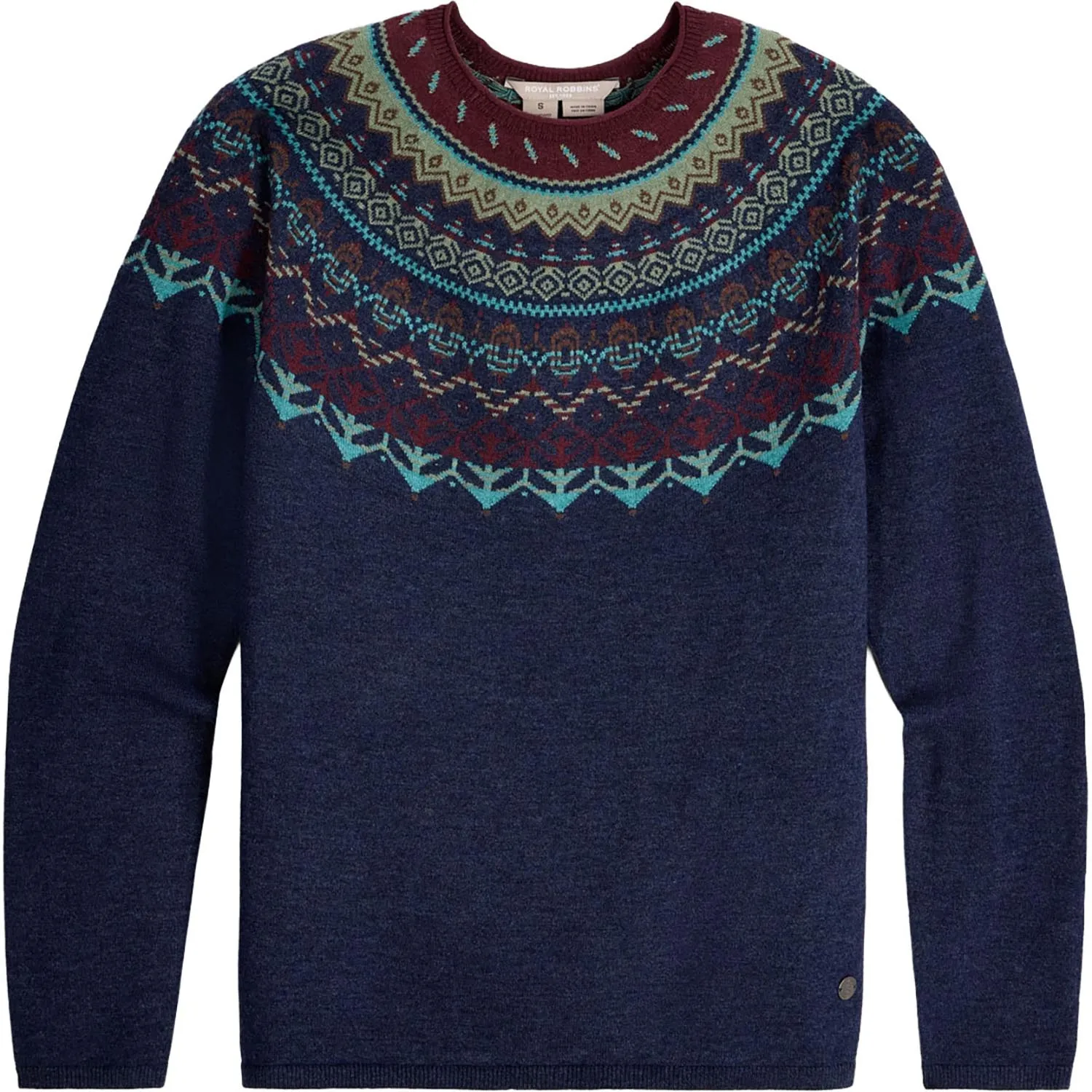 Royal Robbins Westlands Fairisle Crew Women's Sweater Deep Blue
