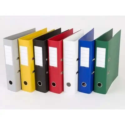 Brevordner Q-Line A4 sort - 75 mm bred ryg - 10 stk - Køb billigt på ...