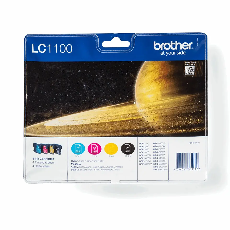 Brother LC1100 blækpatroner - value pack - sort + farver - Køb billigt ...