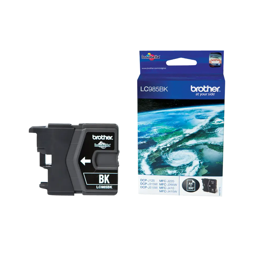 Brother LC985, Printerpatron, Sort, 300 sider - Køb billigt på Grafical.dk