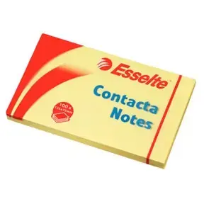 Esselte Contacta Notes 75x125 gul - Køb minimum 12 stk. - Køb billigt ...