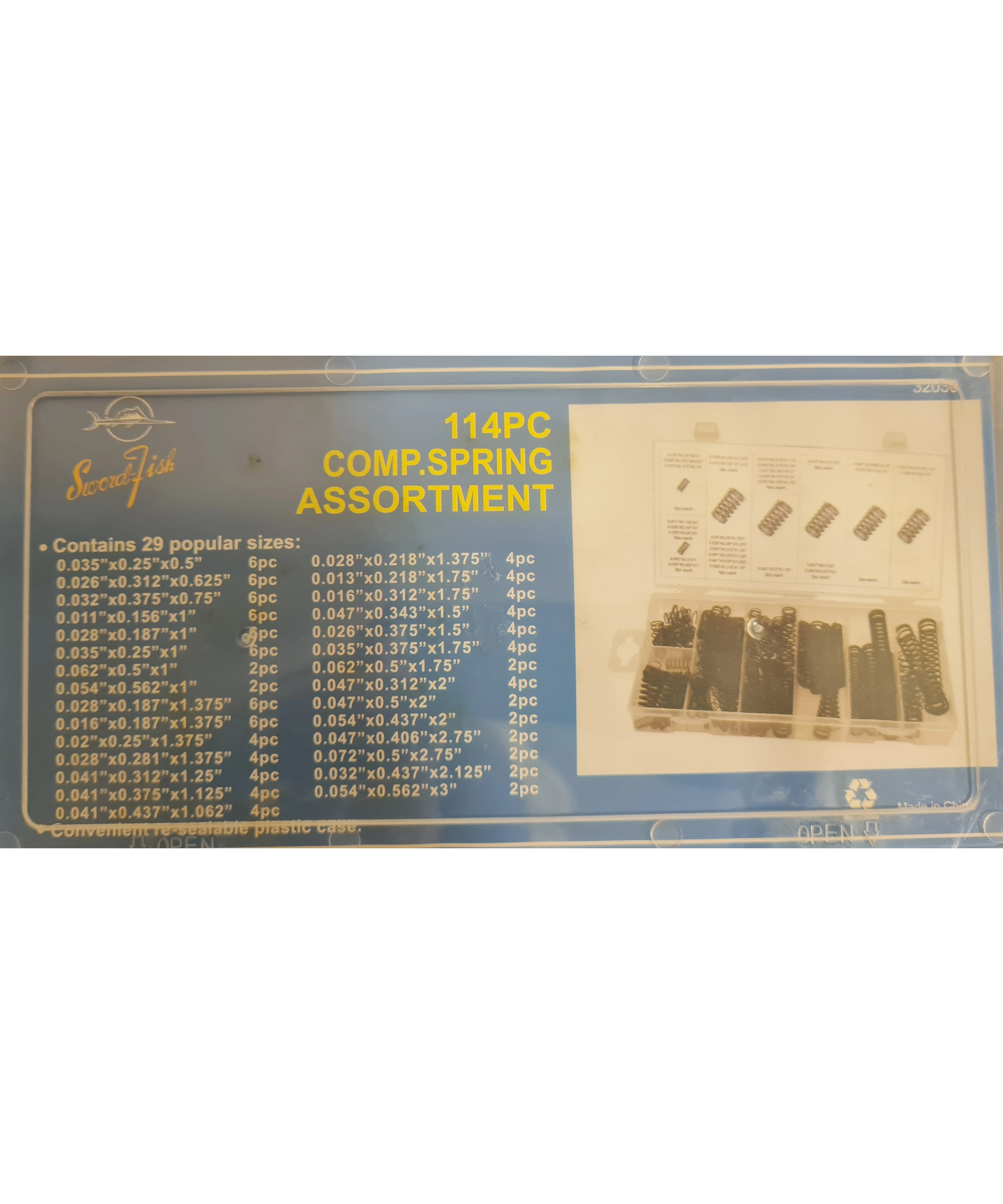 Køb Trykfjeder Sortiment 114 dele - til konkurrencedygtig pris