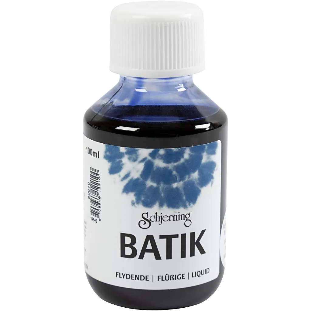 ES Batik - Brilliant blå farve - Batikmaling til tekstiler