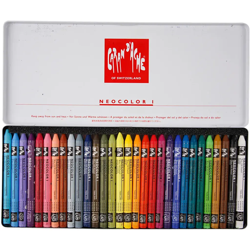 Caran d´Ache Neocolor 1 æske med 30 assorterede farver