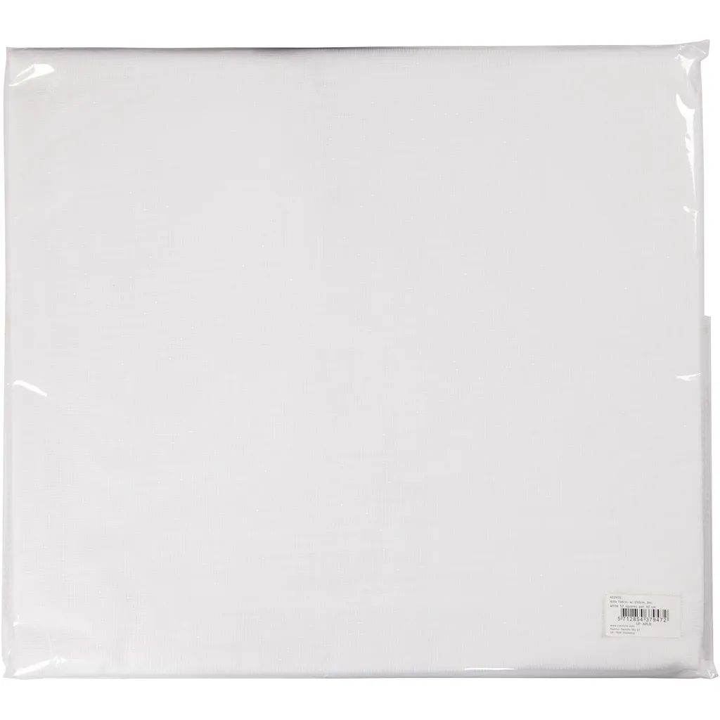Aidastof i hvid - 150 cm. bredde og 52 tern pr. 10 cm.