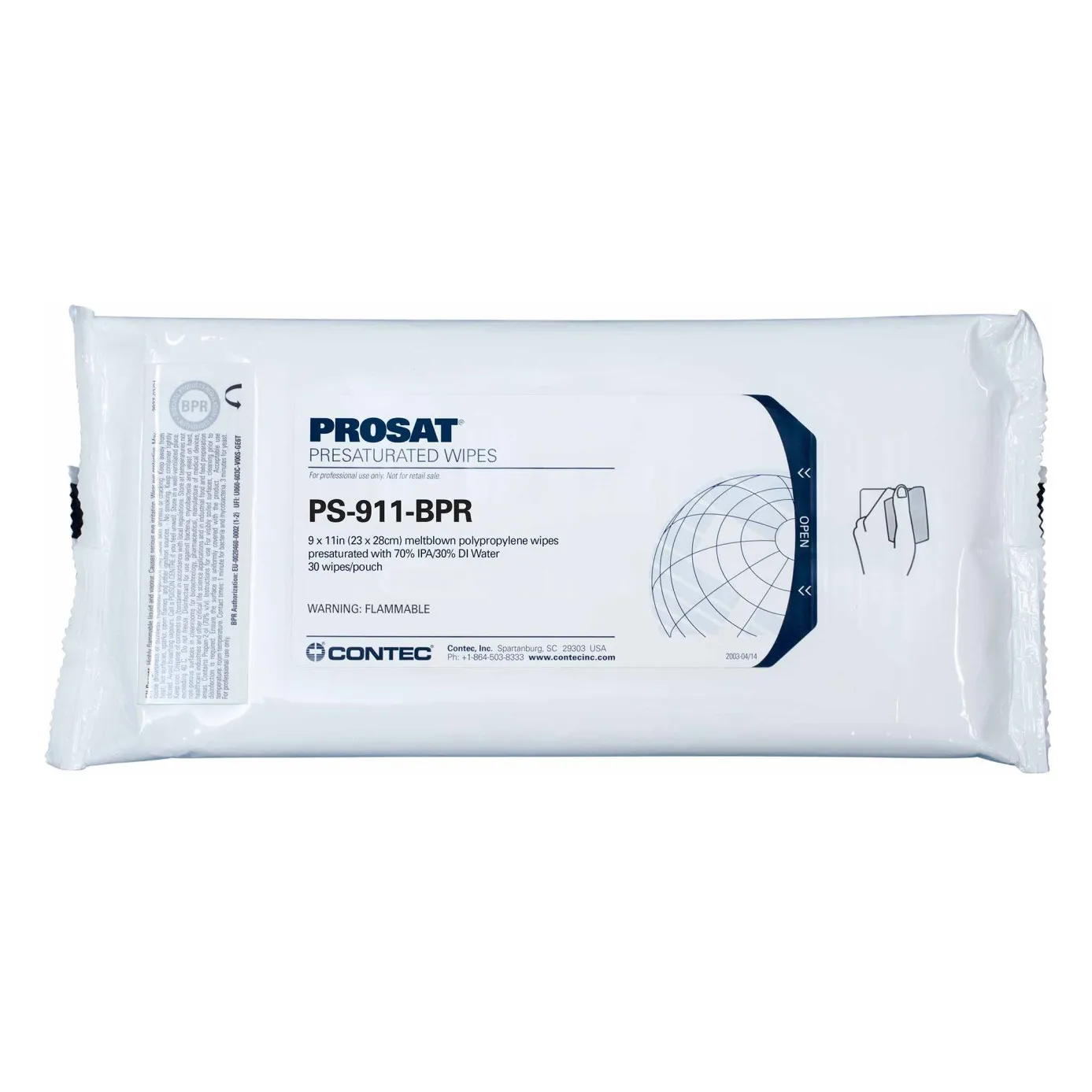 PROSAT PS-911-BPR præfugtet renrumsklud