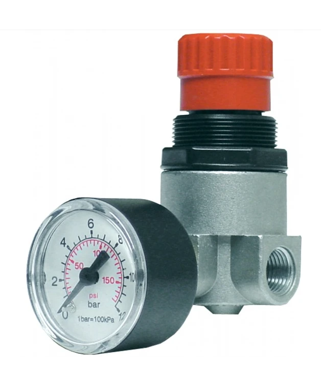Reno trykregulator 1/4" med manometer