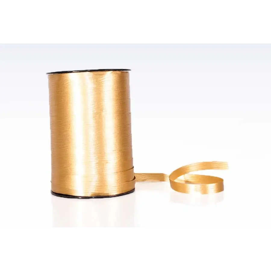 Matline - Gavebånd i guld 10 mm x 250 meter 5 ruller i pakken - 15 stk ...