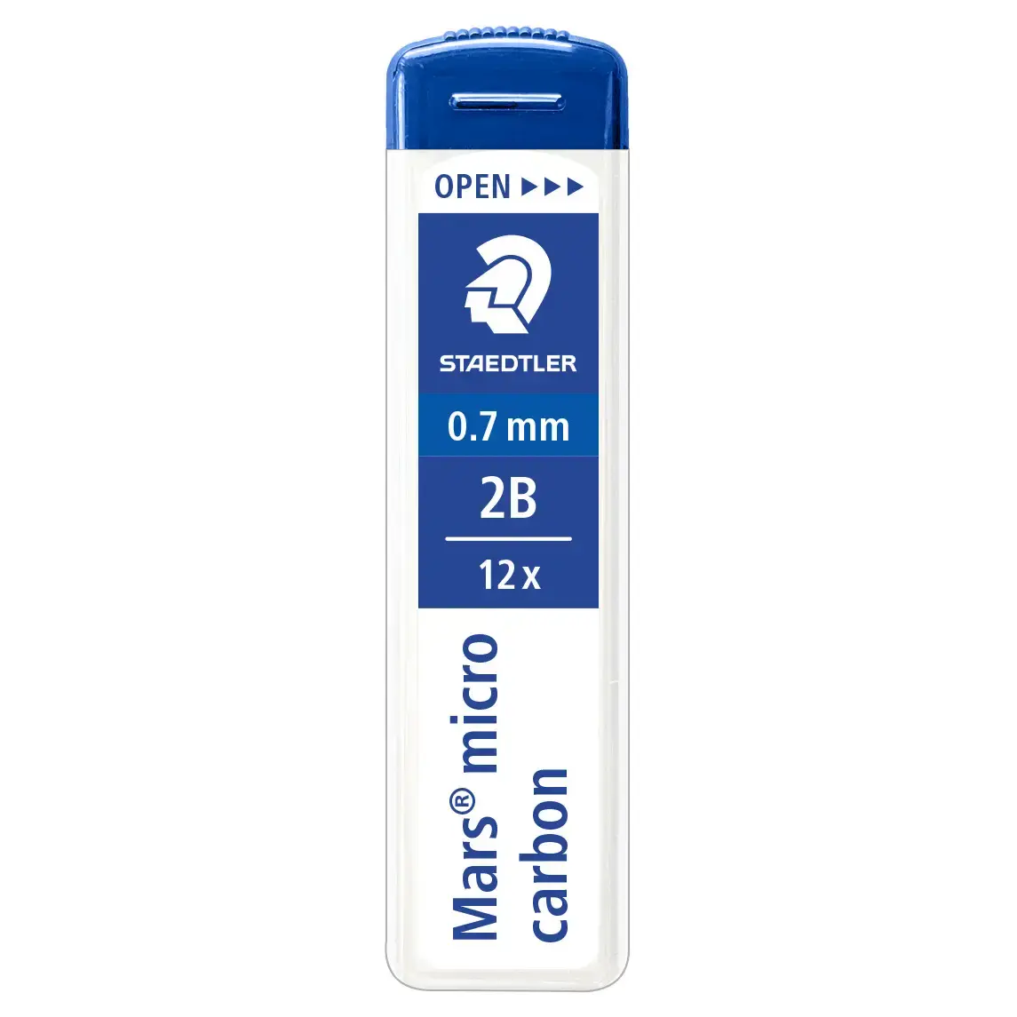 Staedtler Stifter Mars Micro 0,7mm 2B (12 stifter) - Køb minimum 24 stk.