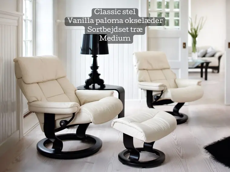 Nu på TILBUD - Stressless® Ruby lænestol + skammel - bolighuset.dk