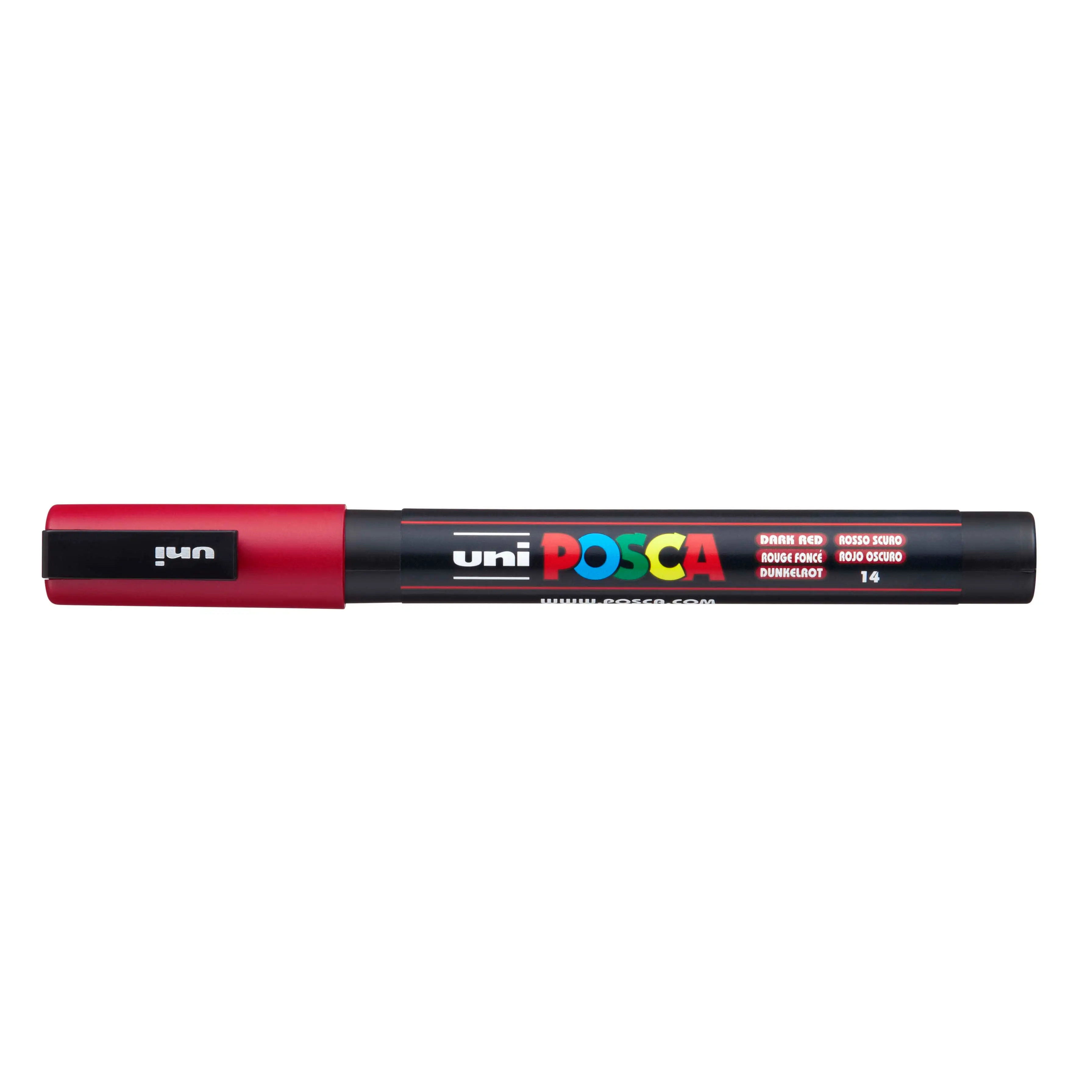 Paint marker Uni Posca PC-3M dark red 0,9-1,3mm - 6 stk - Køb billigt ...