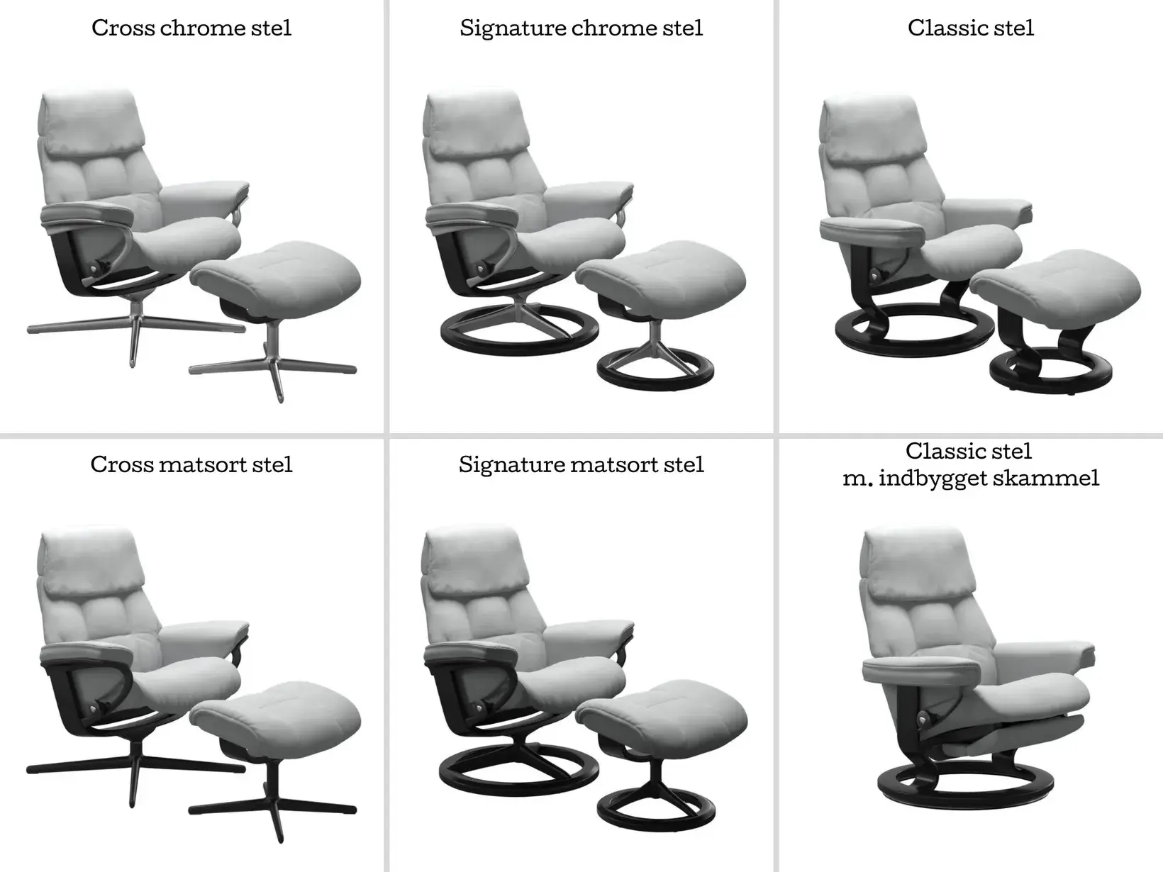 Nu på TILBUD - Stressless® Ruby lænestol + skammel - bolighuset.dk